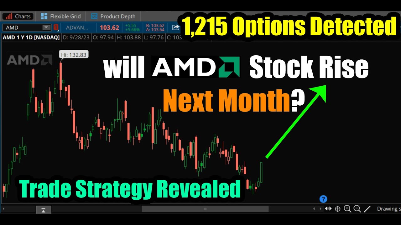 will AMD Stock Rise Next Month? 1,215 Options Trading Strategy - YouTube