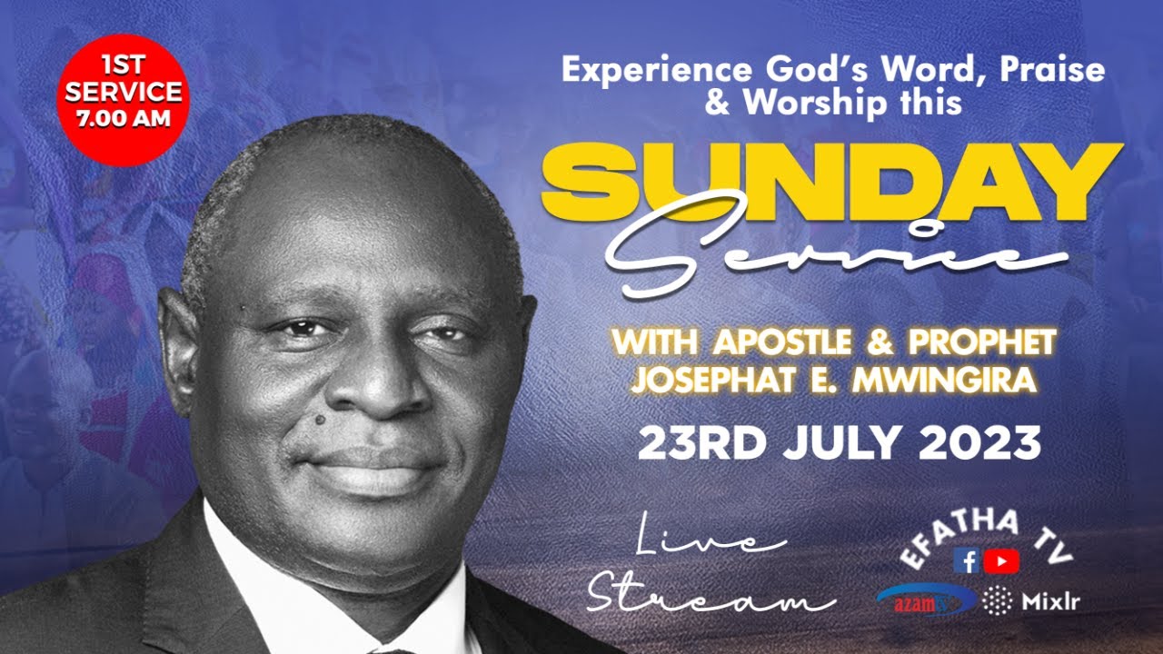 FIRST SUNDAY SERVICE | EFATHA CHURCH MWENGE #23-07-2023 - YouTube