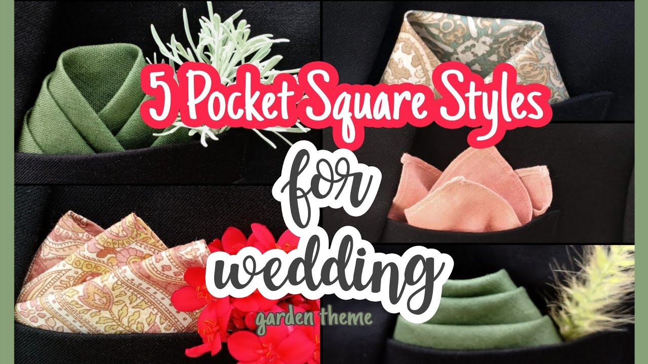 Pocket square folding for wedding. How to fold a pocket square for ...