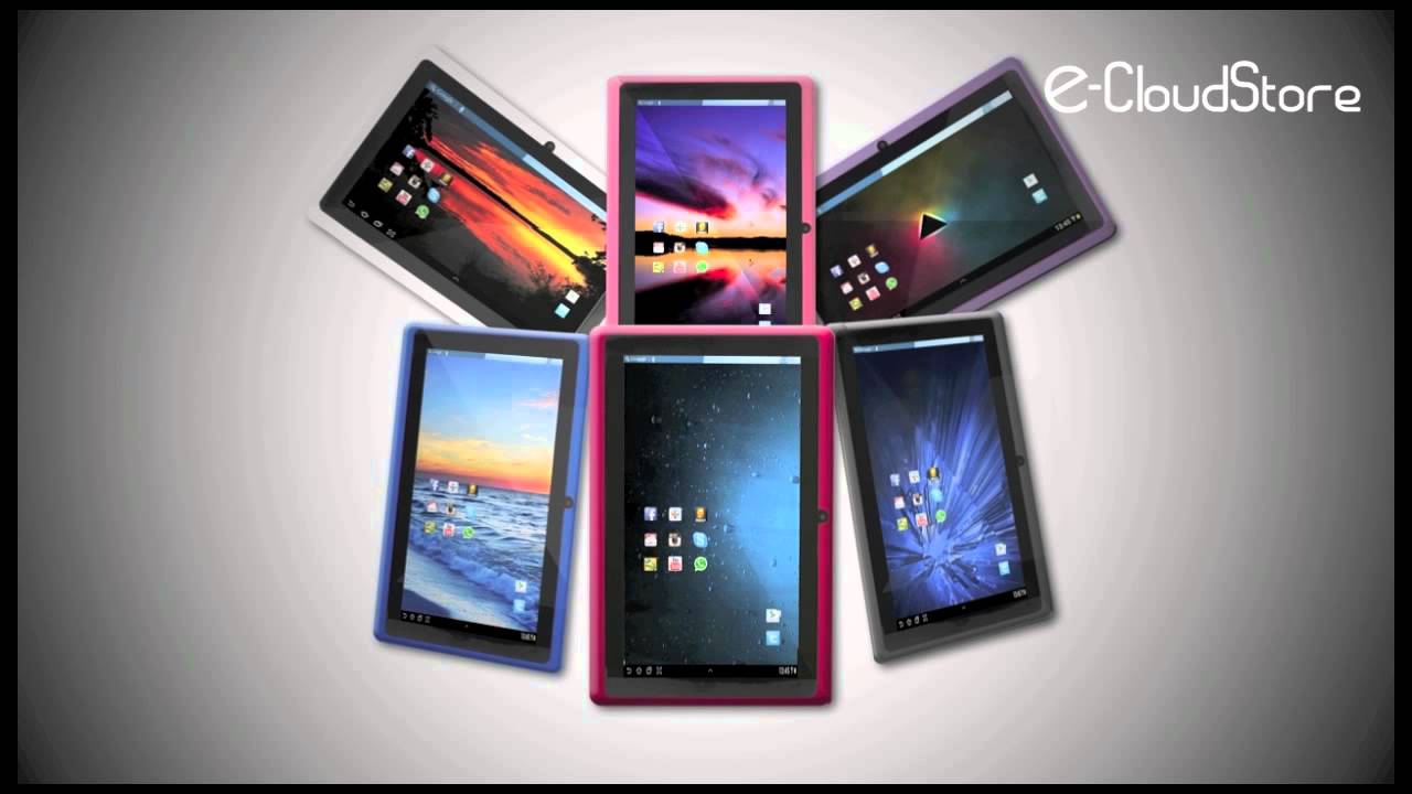 Tablet colores ecloud - YouTube