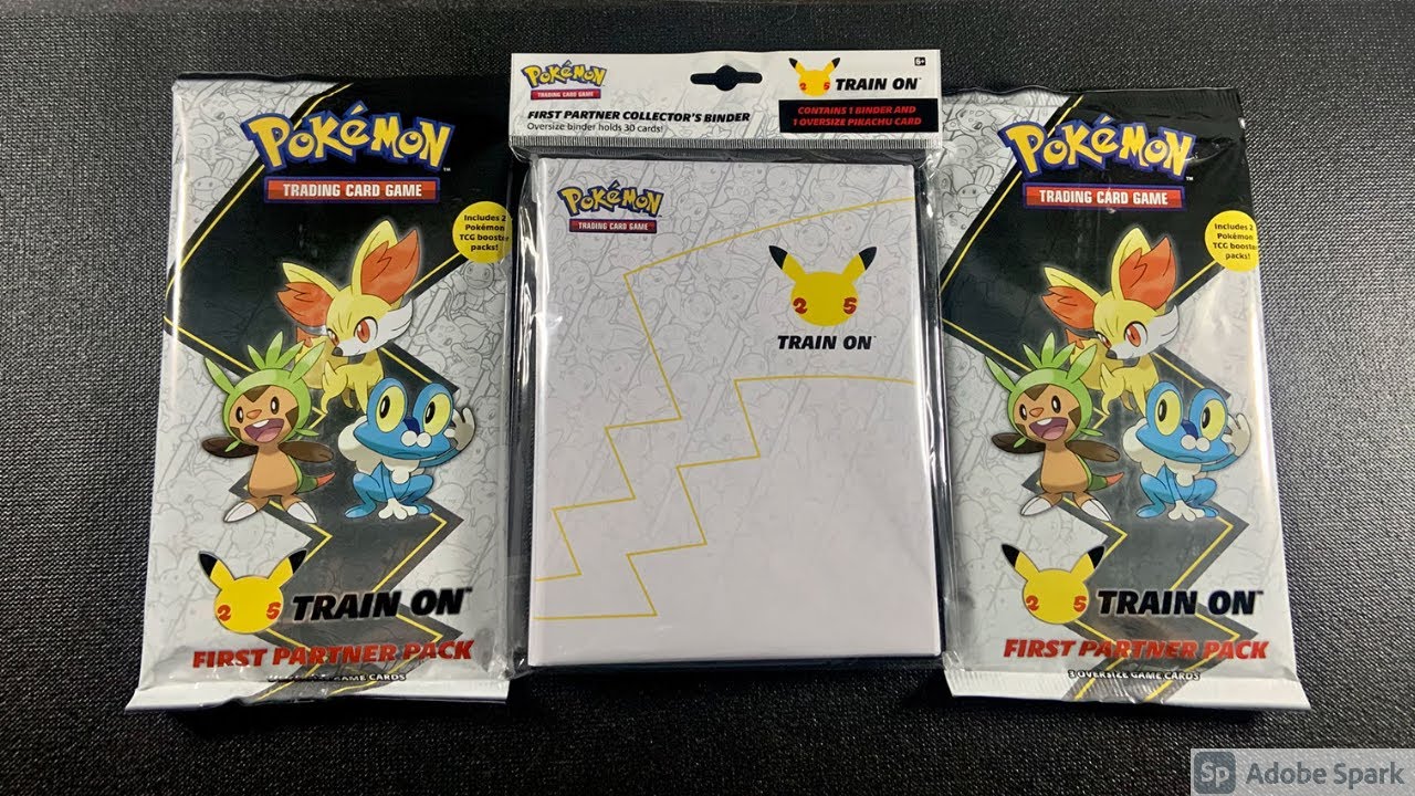 Opening 2 Pokemon Train On First Partner Packs | Train On Binder ...