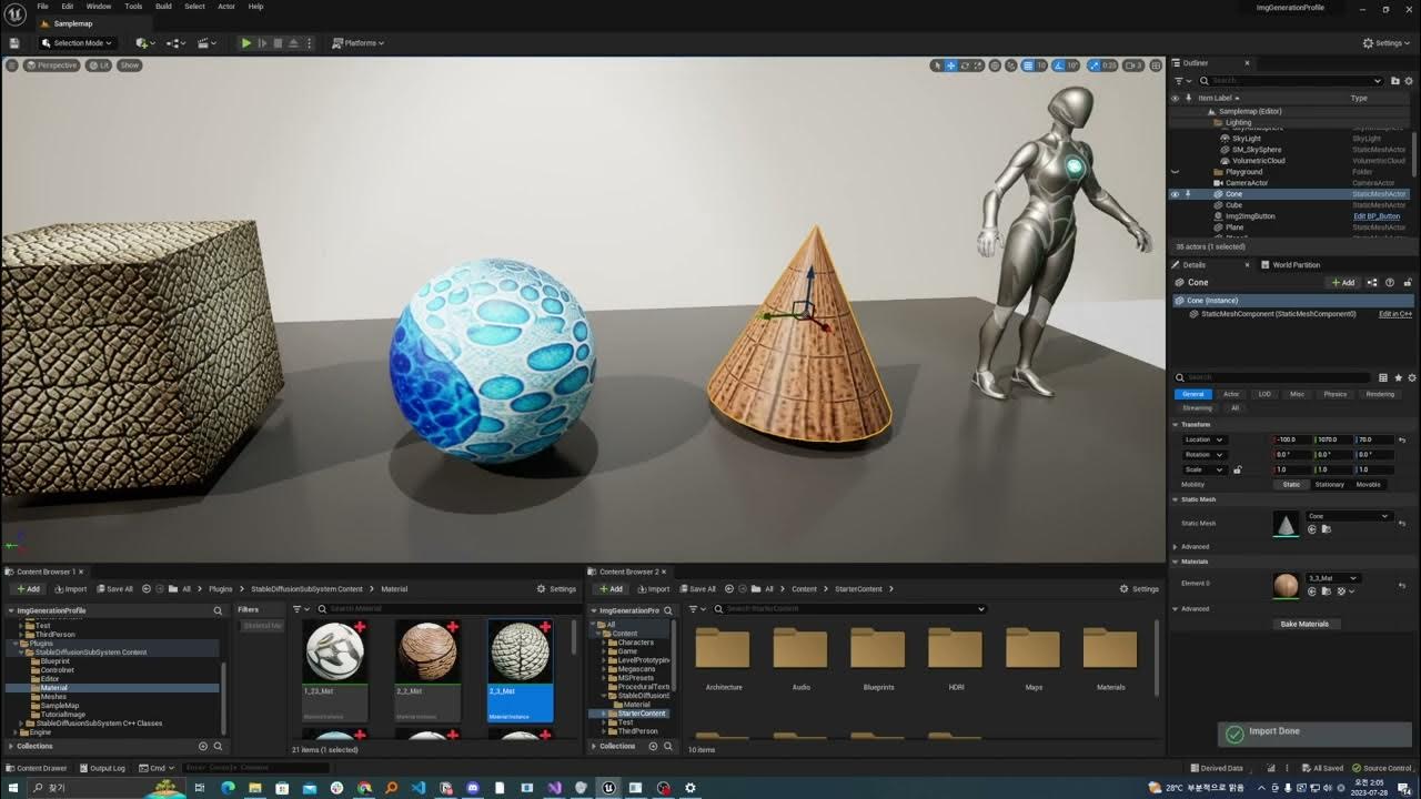 UE5 SDAPI One-Click Image Generation Script - YouTube