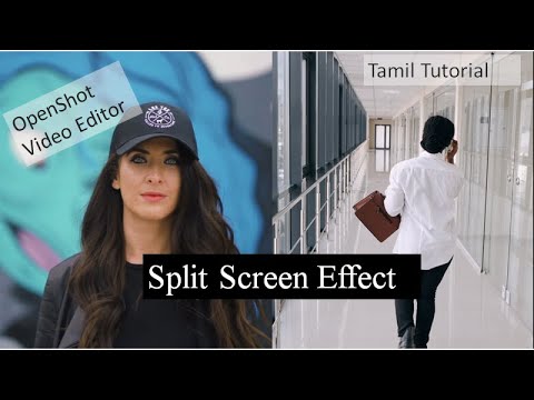 OpenShot Split Screen Effect | How to make Vertical Split Screen Effect in OpenShot - YouTube