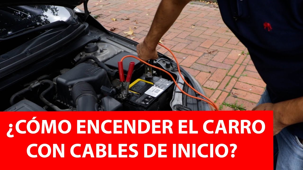 ¿Cómo encender el carro con cables de inicio? - YouTube
