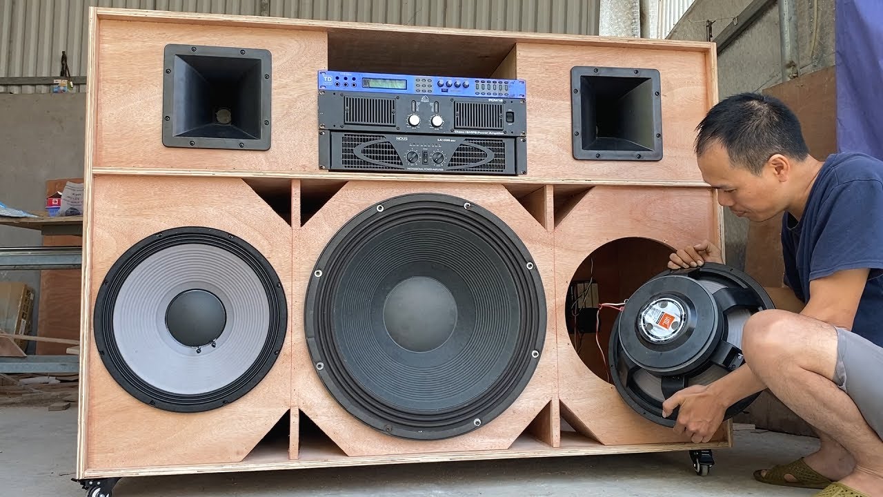 Restoration and design giant portable speaker system // 1 unique idea ...