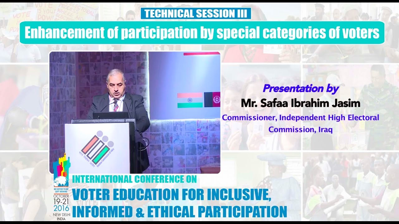 Presentation by : Mr. Safaa Ibrahim Jasim, Commissioner, Independent ...
