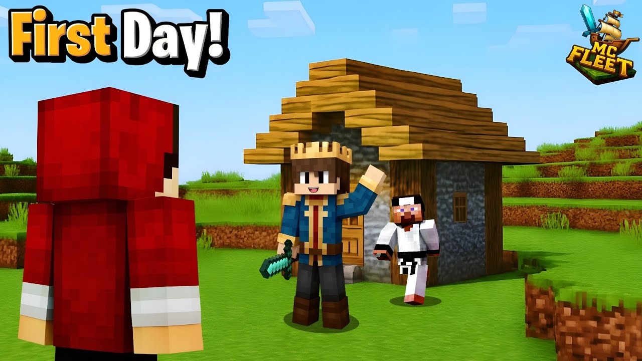 Playing @GamerFleet Minecraft Server For The First Time!🔥 - YouTube