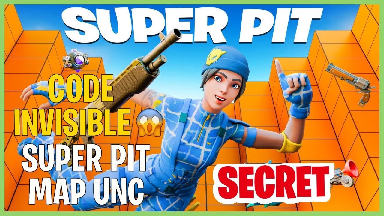FORTNITE SUPER PIT MAP UNC 🔥 COMMENT TROUVER LE CODE DE L’INVISIBILITÉ (ASTUCE SECRÈTE) - YouTube