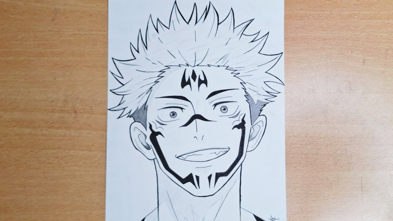 HOW TO DRAW SUKUNA VERY EASY METHOD 👹🩸 - YouTube