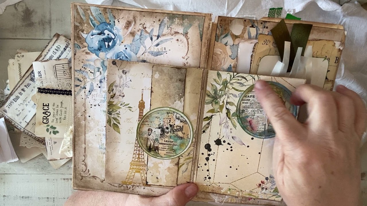 Over stuffed folder flip through (SOLD) - YouTube