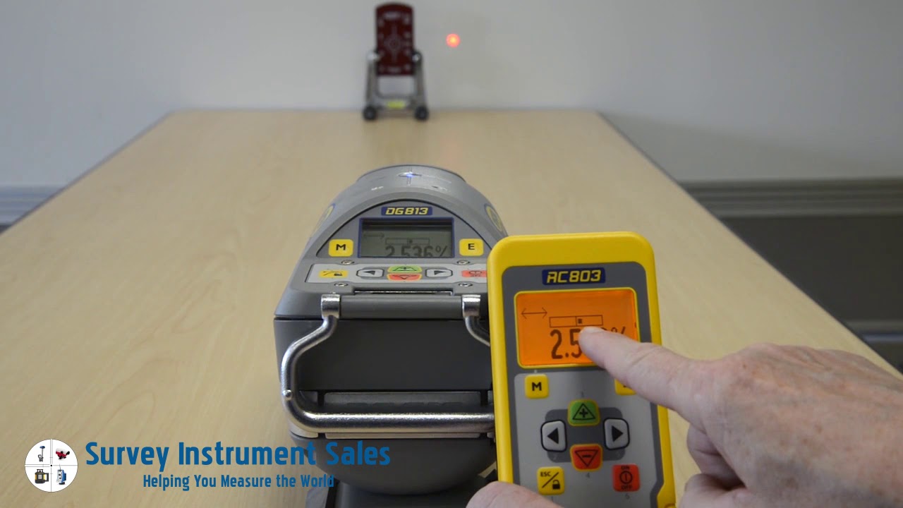 Spectra Precision DG813 Pipe Laser Line Scan - YouTube