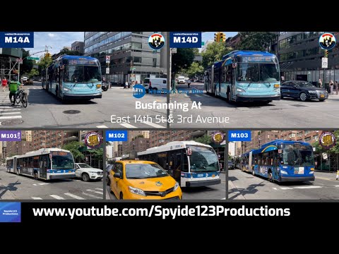MTA New York City Bus : M14A/D-SBS, M101 LTD, M102, & M103 @ East 14th ...