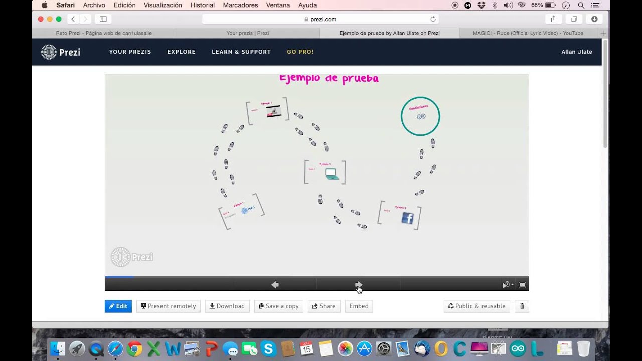Guardar y compartir un Prezi - YouTube
