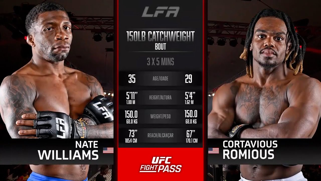 LFA 160: Cortavious Romious vs Nate Williams | November 25, 2023 - YouTube