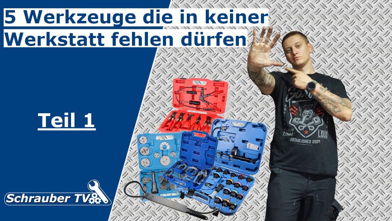 Top 5 Werkzeuge für deine Werkstatt Teil 1 / Autowerkstatt / KFZ ...