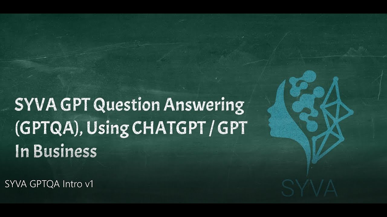 Introductory to SYVA GPTQA - YouTube
