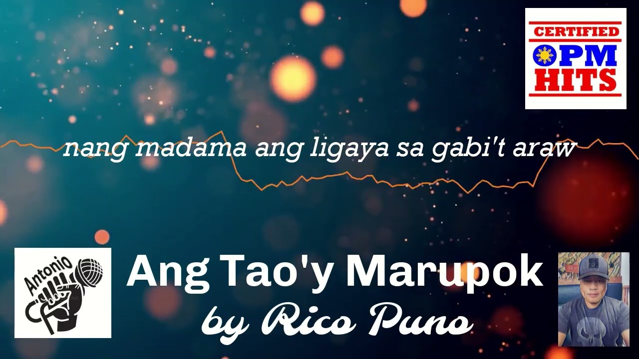 Ang Tao'y Marupok | by Rico Puno w/Song Lyrics Chords - Chordify