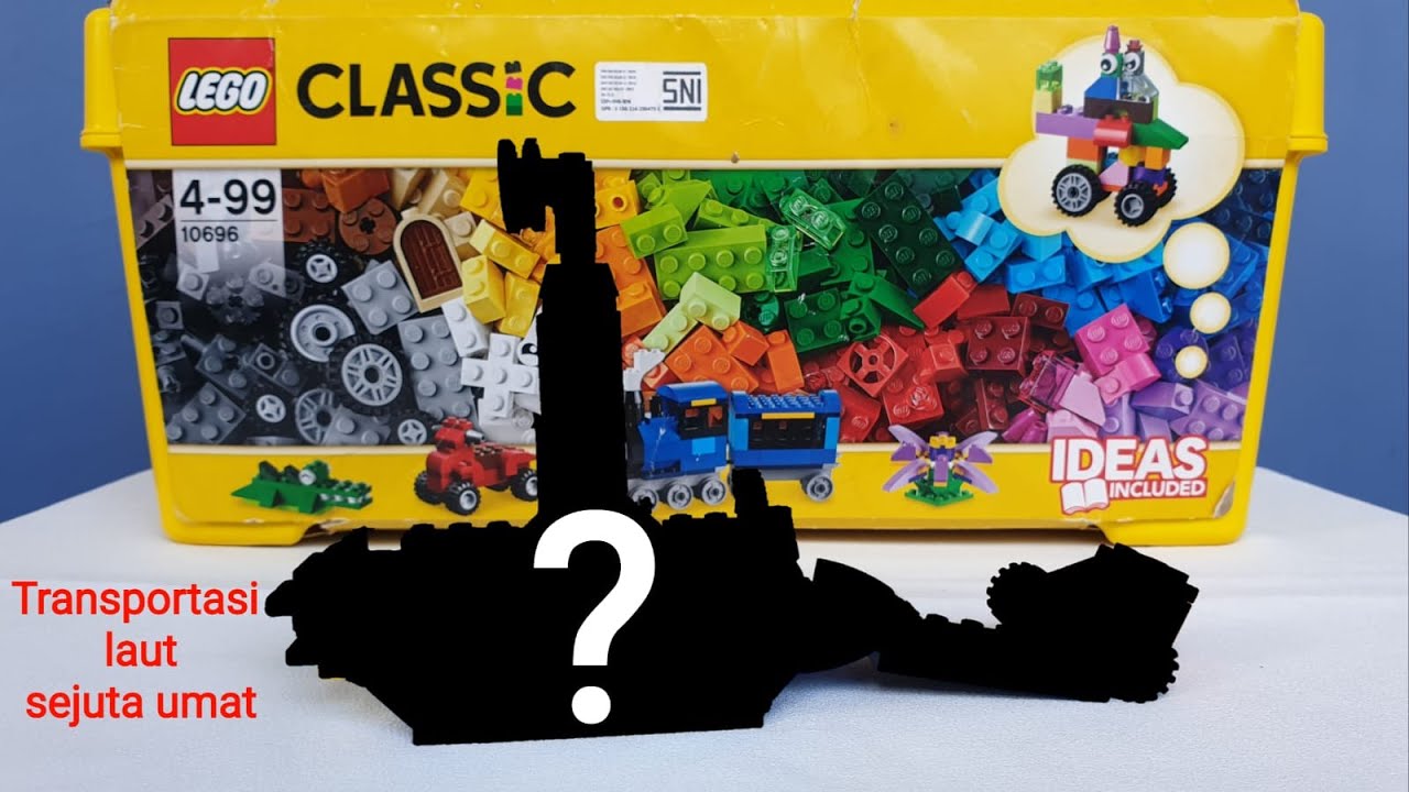Transportasi laut antar pulau, kapal ferry LEGO classic 10696 - YouTube