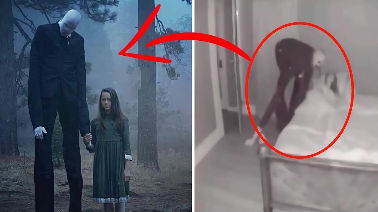 कैमरे मे कैद असली Slender-man |real slender man caught on camera ...