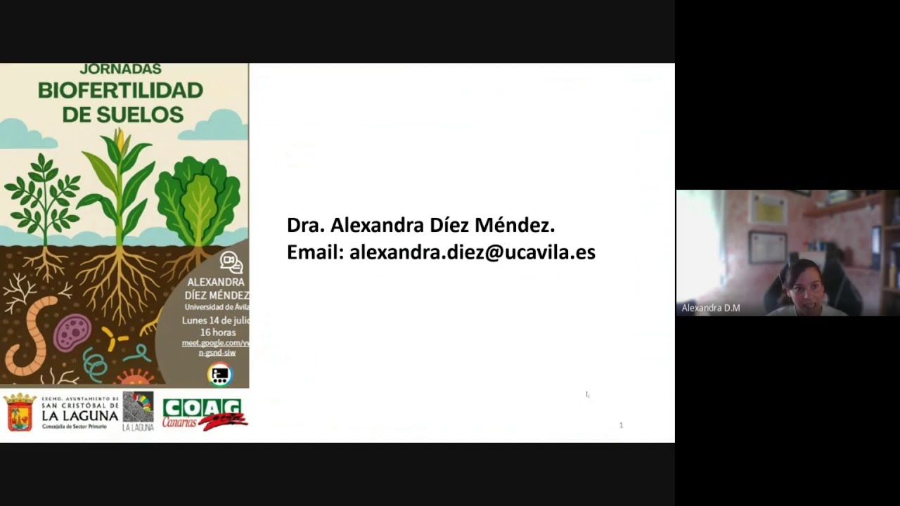 Alexandra Díez Méndez: actualidad en biofertilización. - YouTube