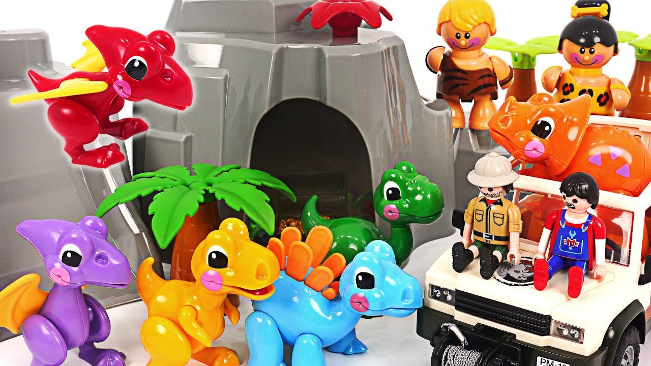 Tolo Toys Dinosaur Play Time! The villain stole the jewels! Let's go ...