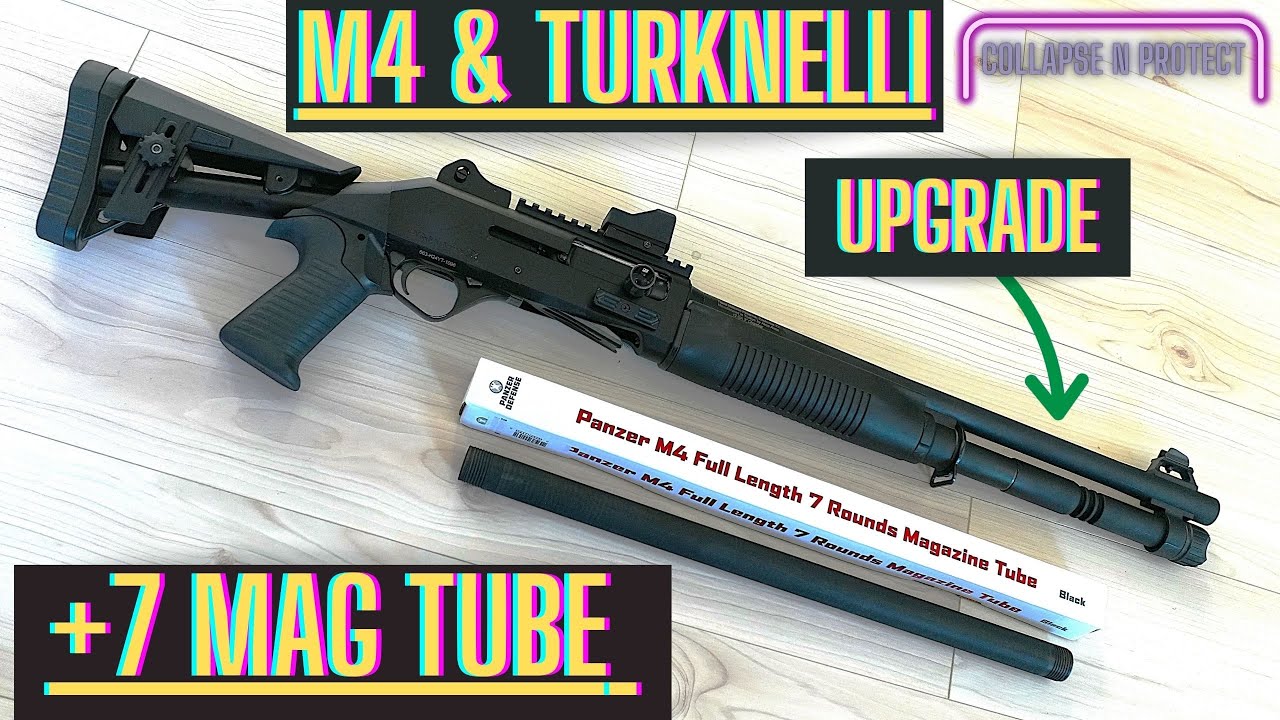How to: Benelli/Turknelli M4 mag tube extension - YouTube