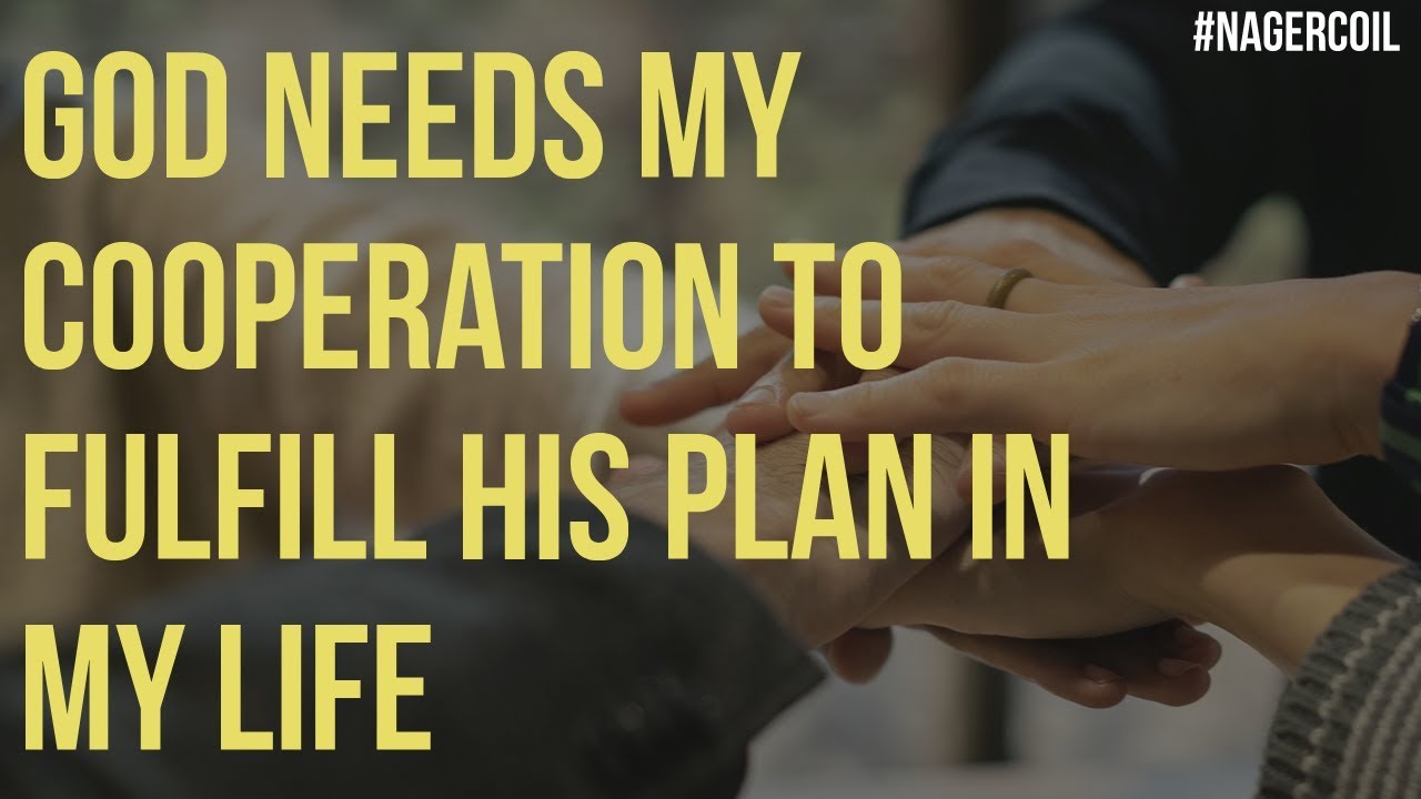 God needs my cooperation to fulfill His plan in my life, Part 2 ...