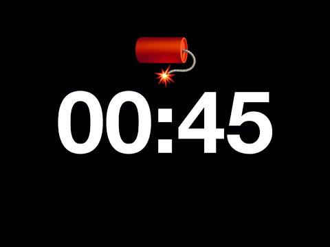 45 Saniye Zamanlayici - 45 Second Countdown Timer