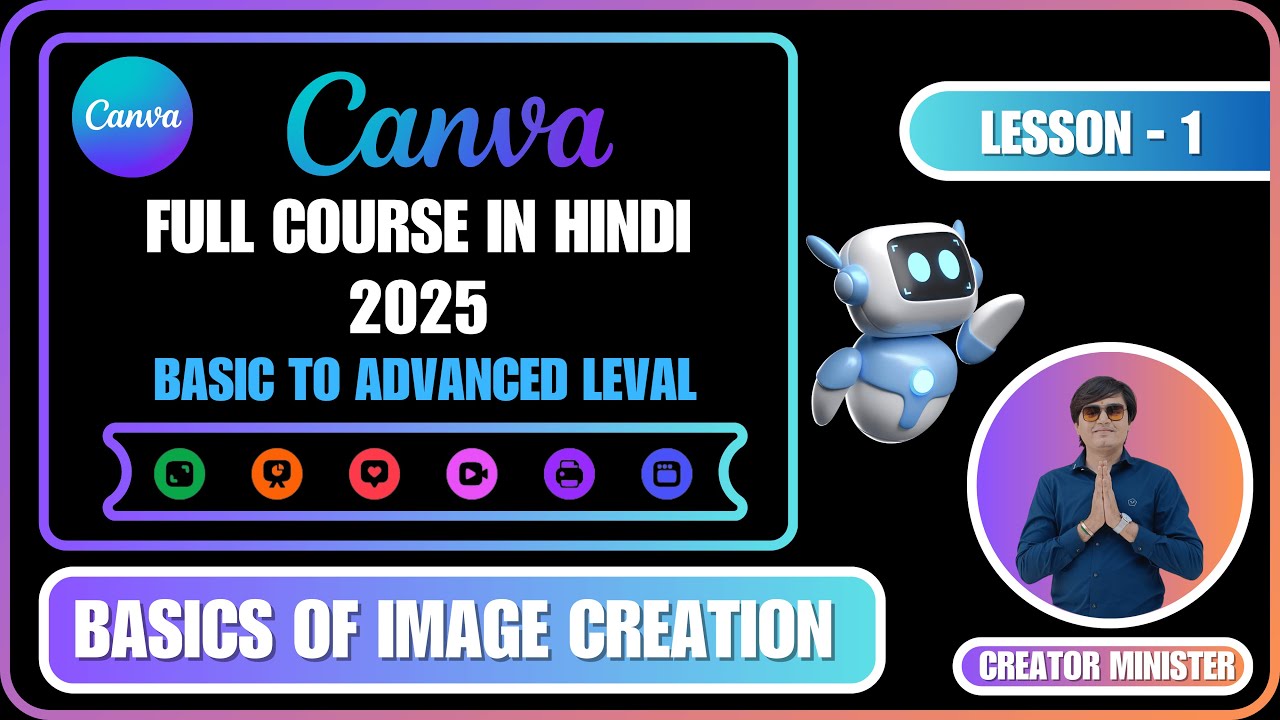 Canva Full Course in Hindi (2025) | Beginner to Pro | Lesson - 1 Image ...