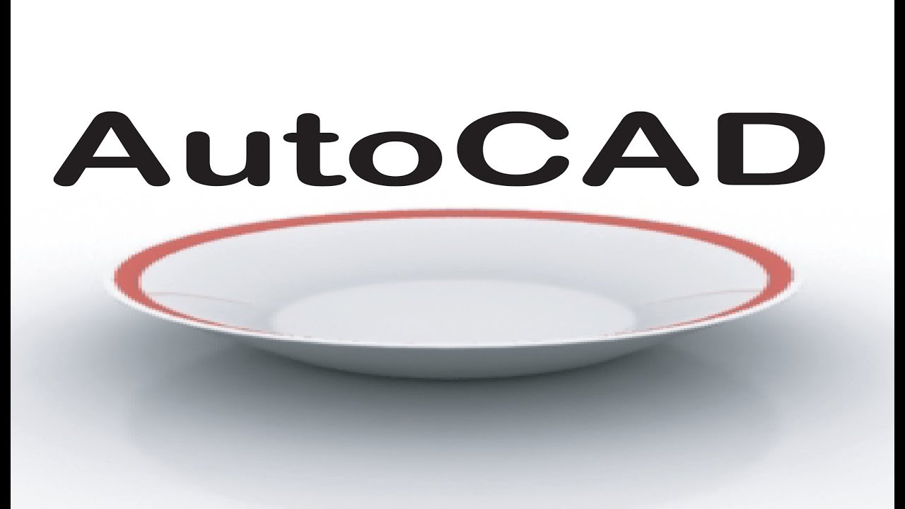 How to draw a plate in AutoCAD - YouTube