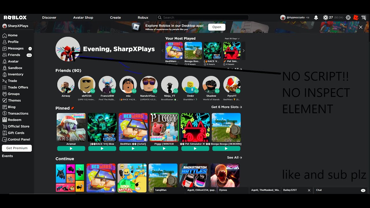 HOW TO GET AN EMOTE PROFILE PICTURE IN ROBLOX ON PC WITHOUT INSPECT ELEMENT AND SCRIPTS!!! - YouTube