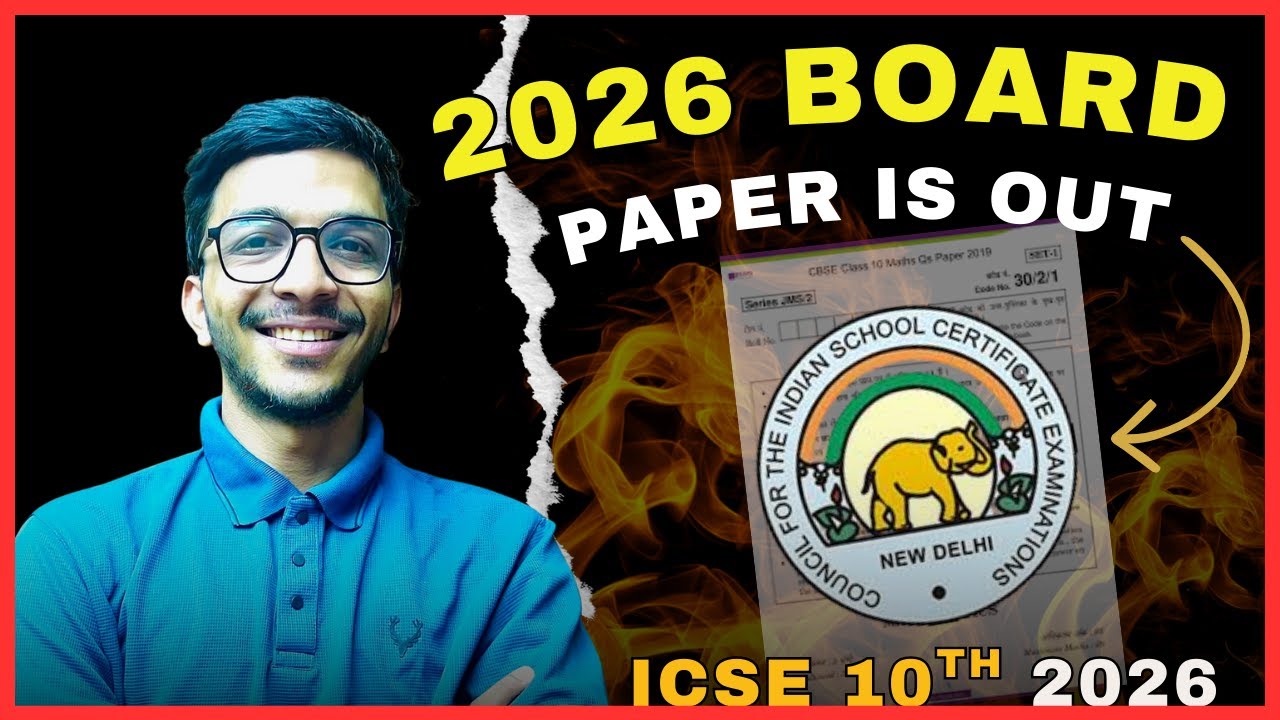 ICSE Board Exam Paper Explained | Complete Strategy & Tips | Live Class ...
