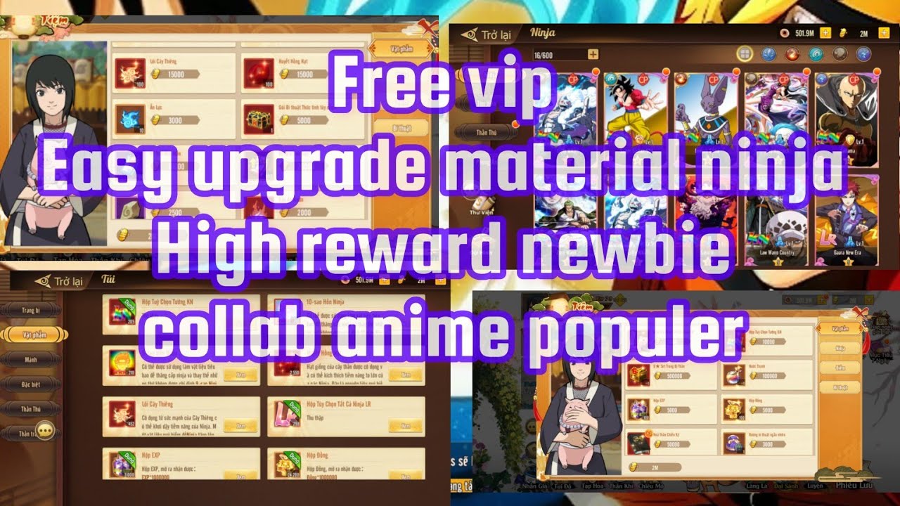 Naruto private server versi collab anime populer - YouTube