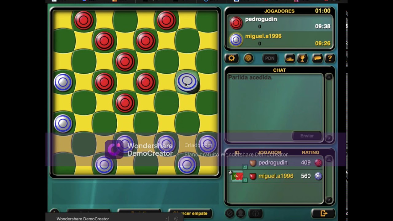 Checkers Flyordie miguel a1996 Damas - YouTube