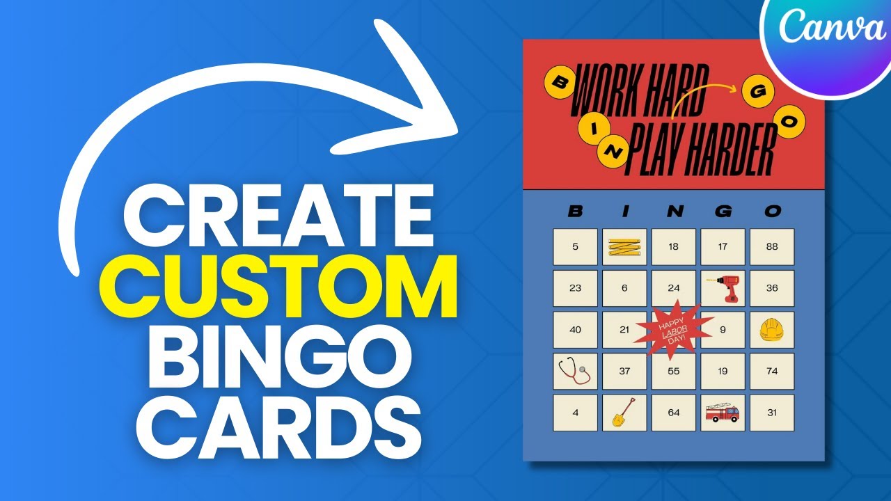 How to Create Custom Bingo Cards in Canva (2024) - YouTube