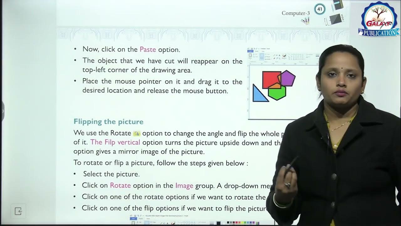 GALAXY PUBLICATION LEARNING COMPUTER CLASS 3 CHAPTER 5 MORE ABOUT MS PAINT - YouTube