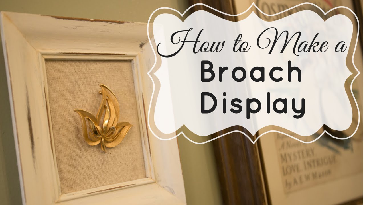 DIY Broach Display - YouTube