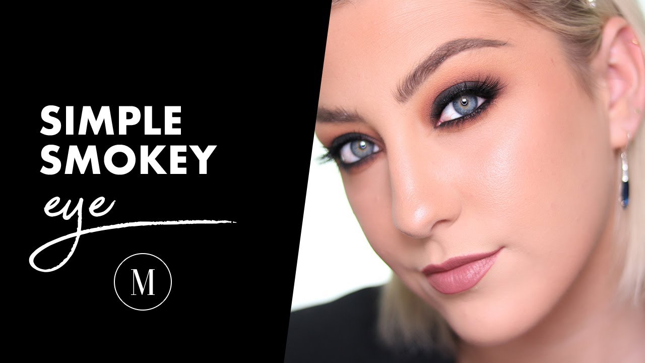 Simple Smokey Eye Makeup Tutorial feat. Baby Lash | MoxieLash - YouTube