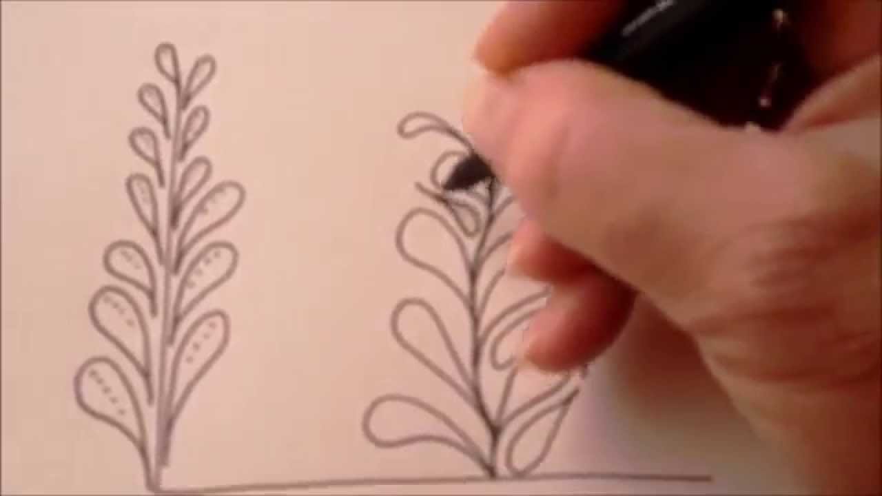 How to draw tanglepattern Flux - YouTube
