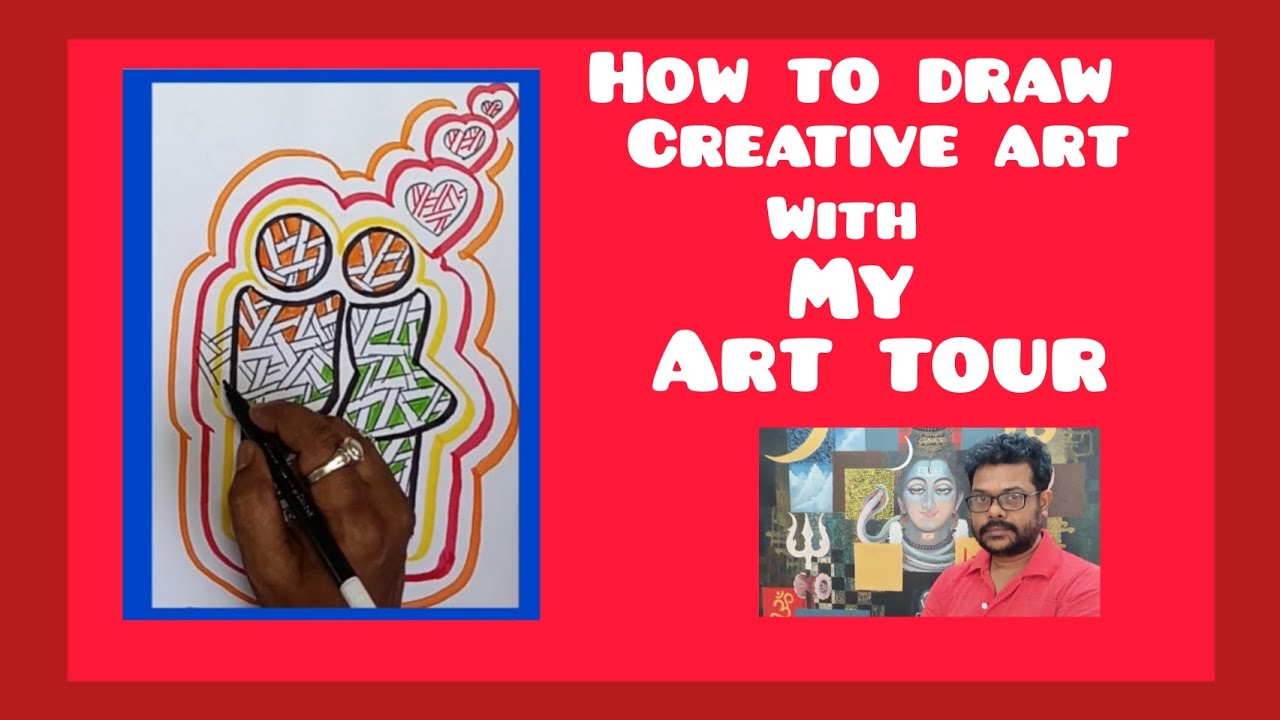 How to draw/creative art/with my art tour/@artistgobindanandi #art # ...