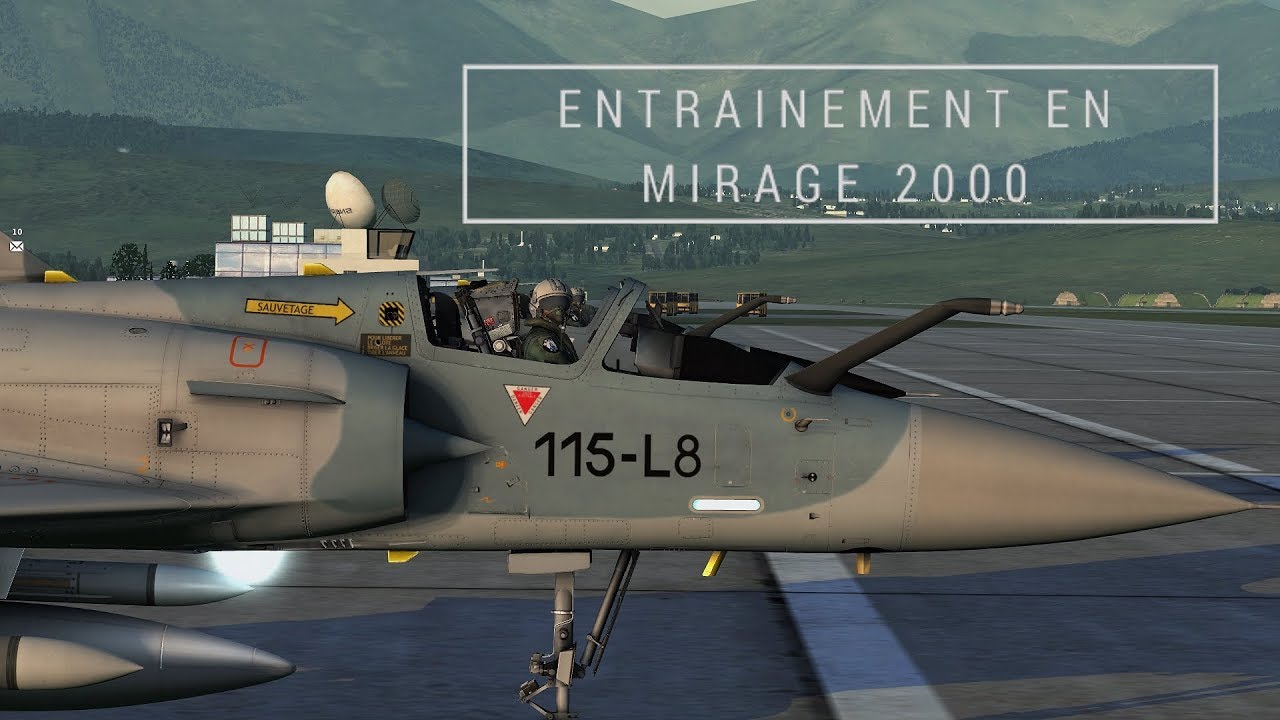 DCS : Entrainement en Mirage 2000 - YouTube