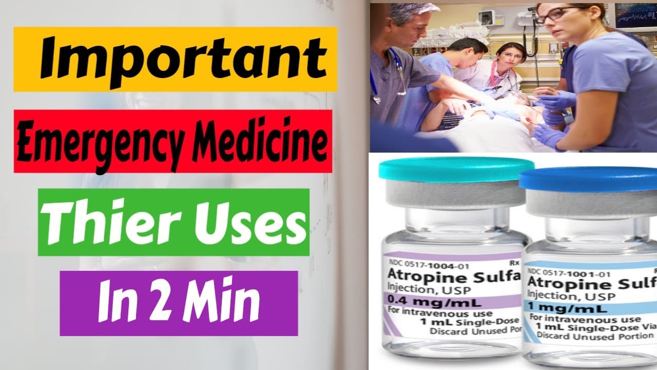 Emergency Medicines | Emergency Injections | Emergency Drugs | Thier ...