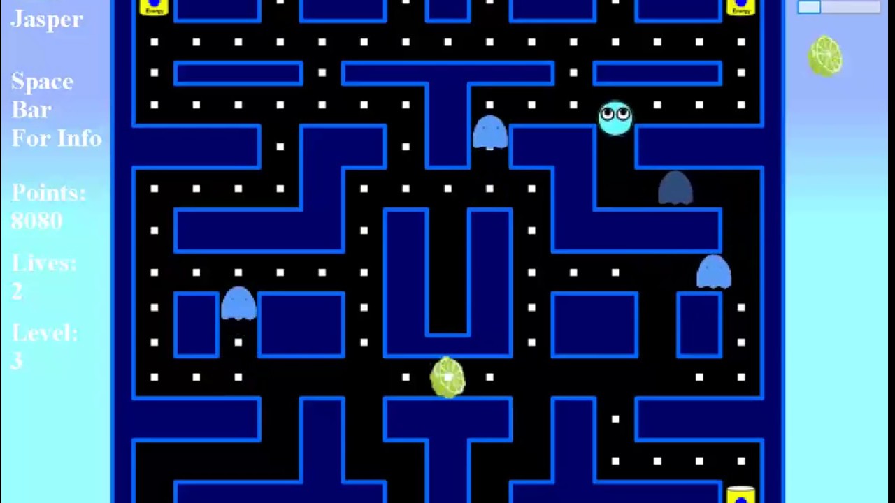 MAZE MAN JASPER ONLINE PACMAN PAC MAN CLONE ELEMENTS FROM PACMANGAME ...
