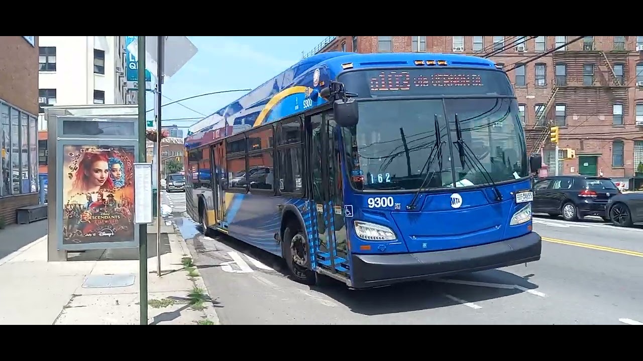 2024 New Flyer XD40 #9300 on the Q103 Departing 41st Ave & 45th Rd ...
