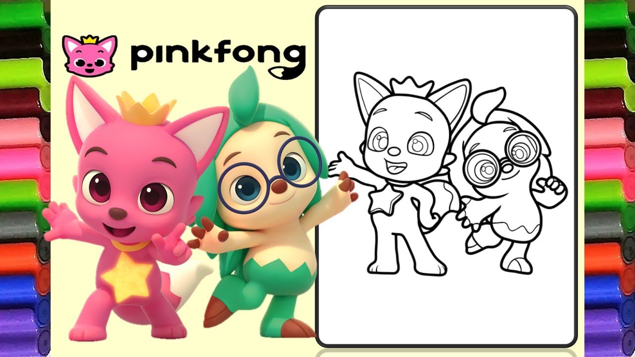 Pinkfong Kids Song | Let's Draw and Color Pinkfong & Hogi | Kids ...