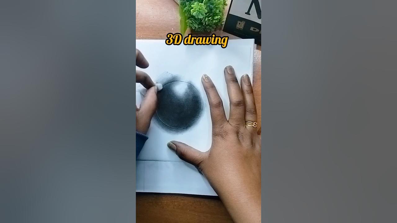 3D Ball Drawing Tutorial in 30sec 😍 #shorts #explore #3d - YouTube