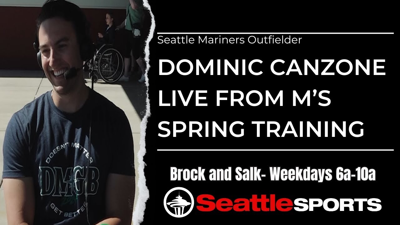 Seattle Mariners OF Dominic Canzone LIVE from M's Spring Training - YouTube