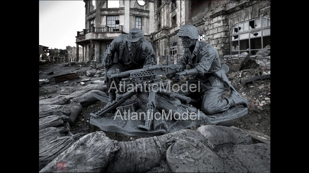 toy soldiers Plastic Platoon elite troops 1944 - 1945 5 figures 5 poses ...