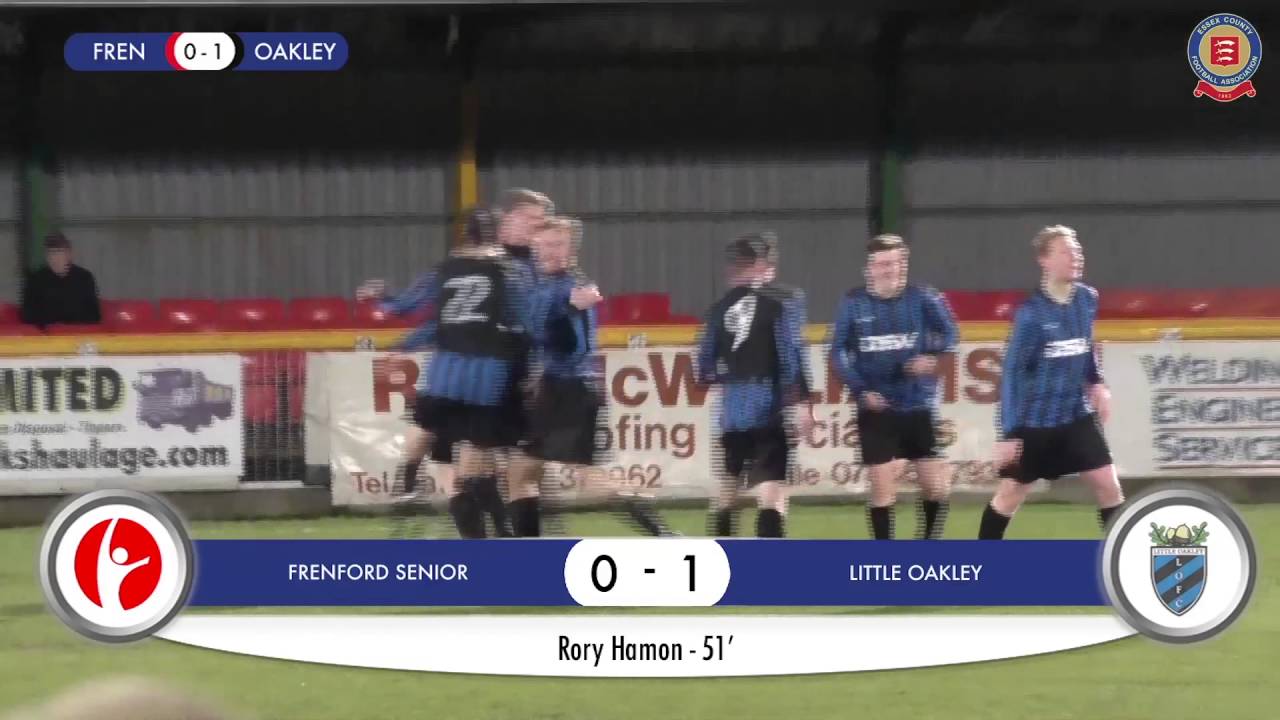 Frenford Senior 4-1 Little Oakley (BBC Essex Saturday Premier Cup Final ...