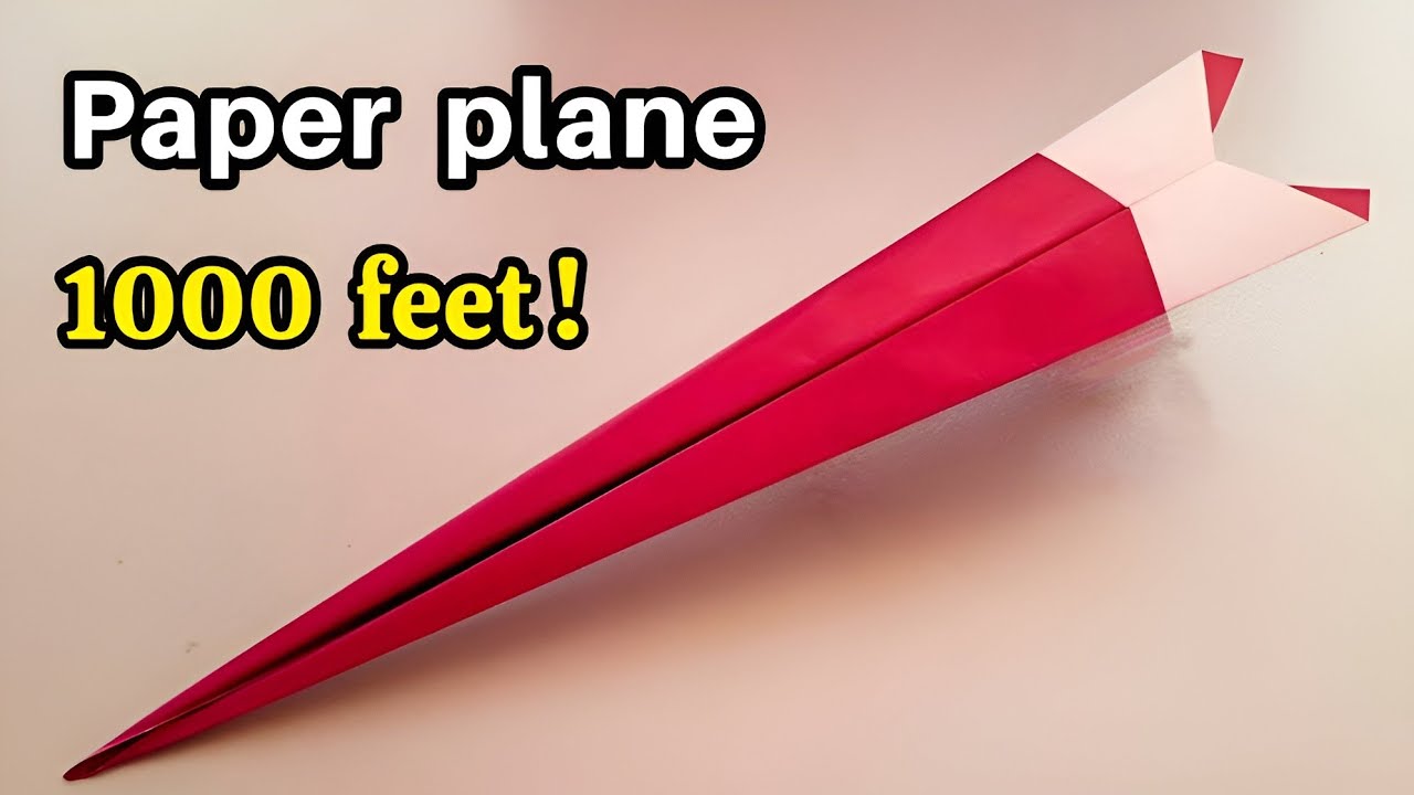 How to make an easy paper airplane | paper plane that flies 100+ feet ...